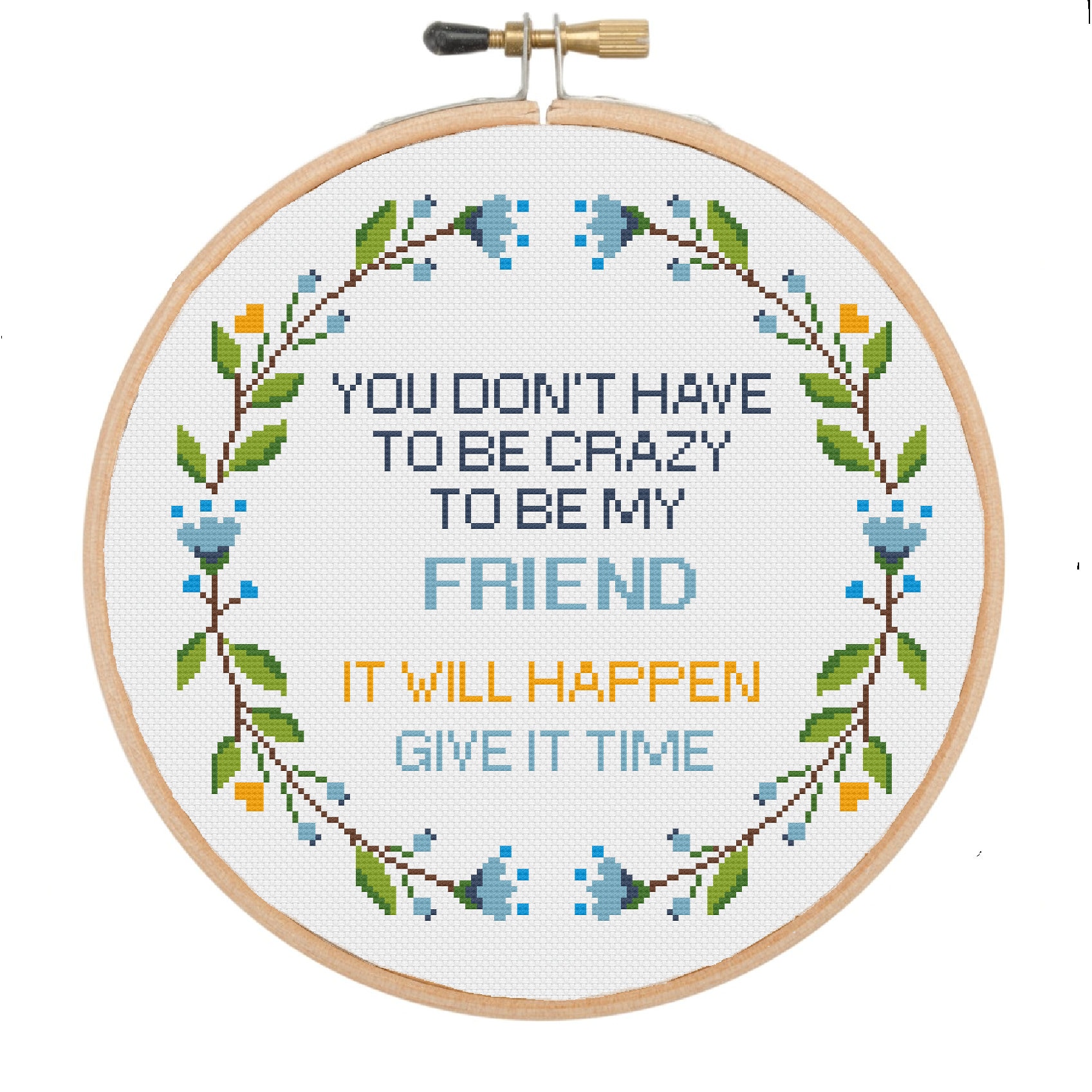 Set Bundle of 6 Six Funny Friends Cross Stitch Patterns Sassy - Etsy