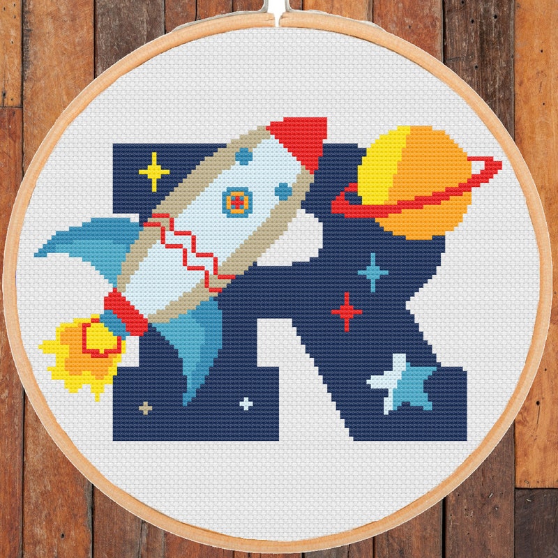 Crossstitch Monogram - Etsy