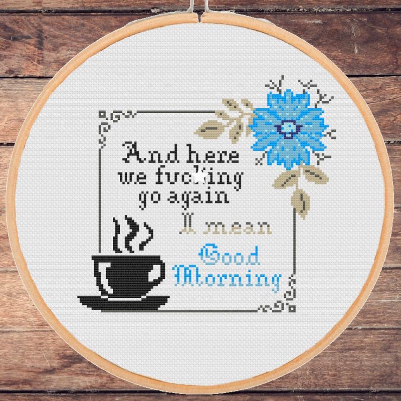 Rude Cross Stitch - Etsy