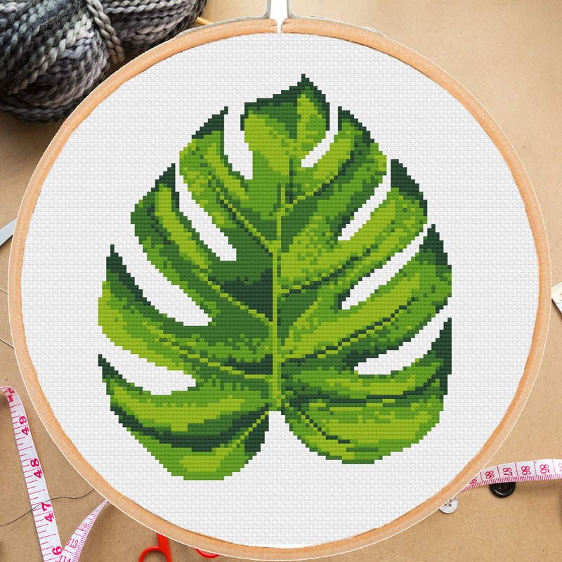 Leaf Cross Stitch Pattern - Etsy