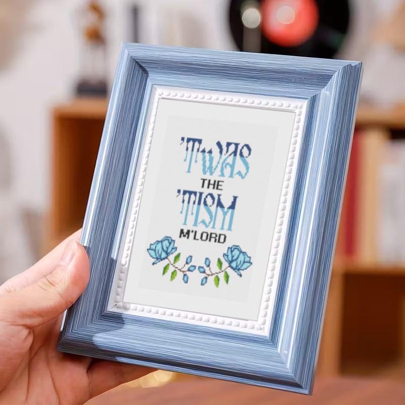 T'was the 'tism M'lord Cross Stitch Pattern , Funny Snarky Meme ...