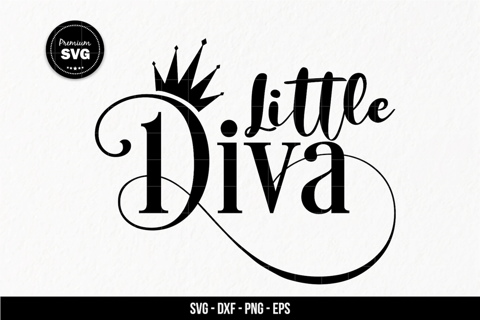 Little Diva Svg, Baby Princess Svg, Newborn Svg, Baby Shower Svg, Baby ...