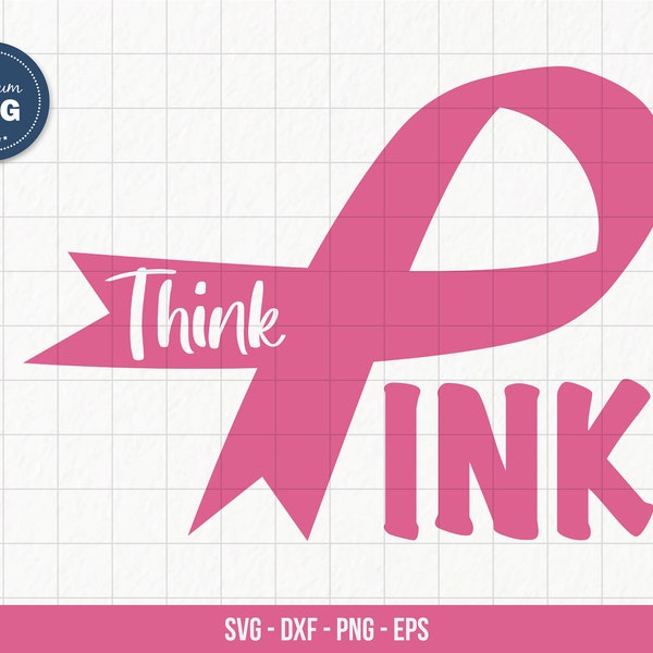 Breast Cancer Symbol Think Pink Svg - Etsy