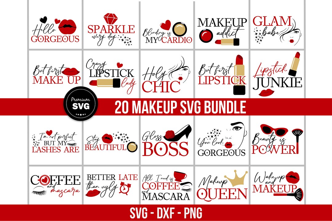 Makeup Svg Bundle Makeup Svg Makeup Quotes Svg Beauty Svg - Etsy