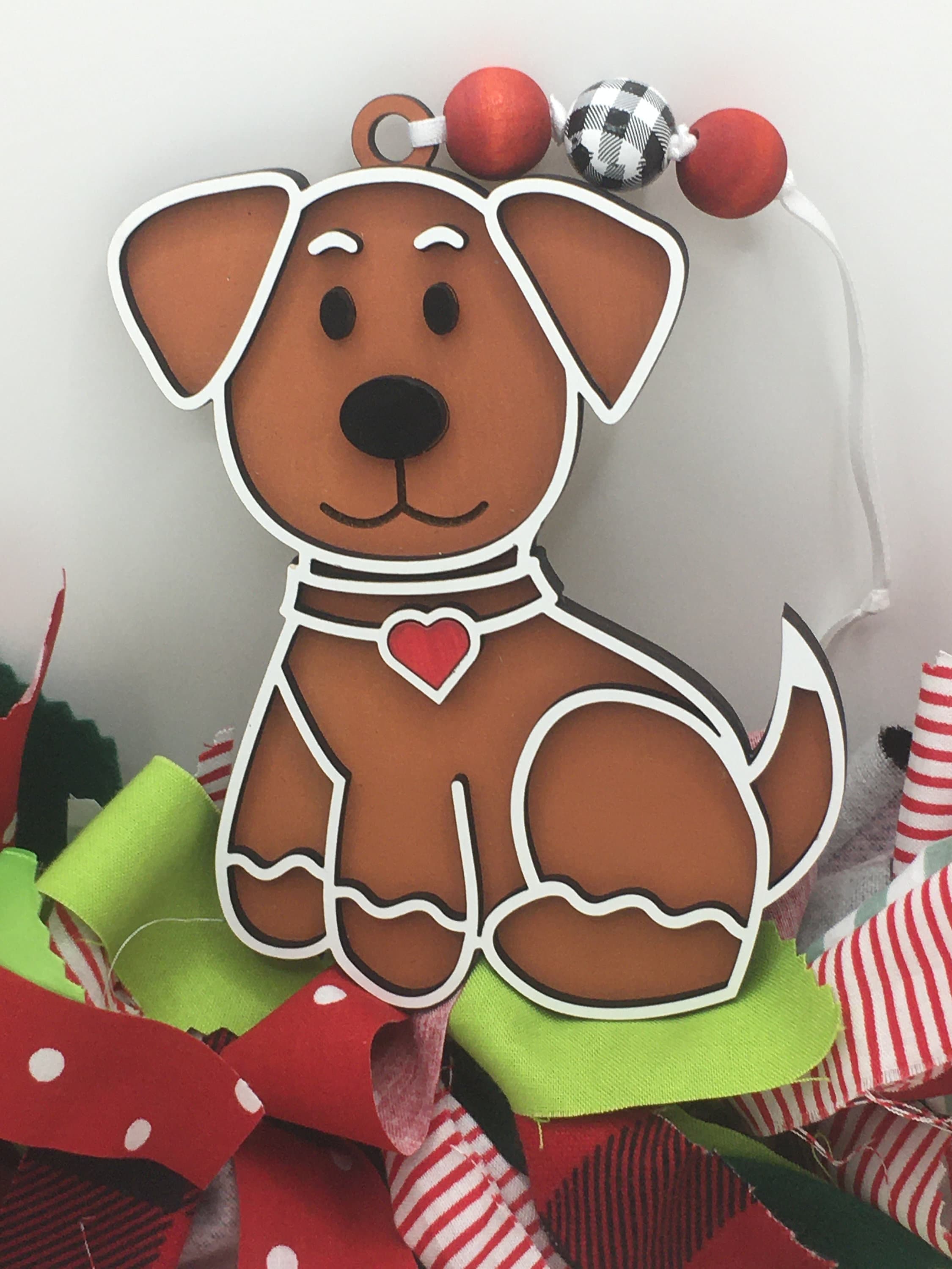 DIGITAL FILE: Gingerbread Dog SVG - Etsy