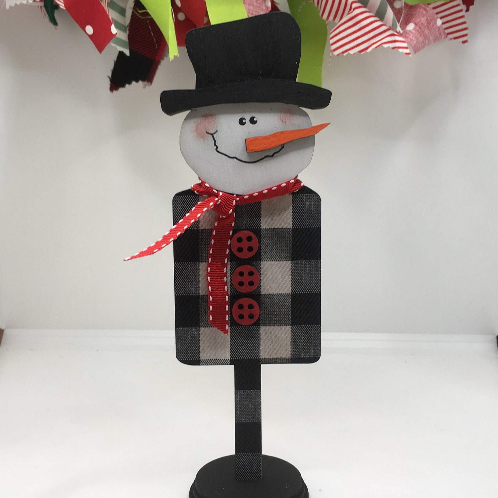 Farmhouse Snowman Standing Decoration - Etsy