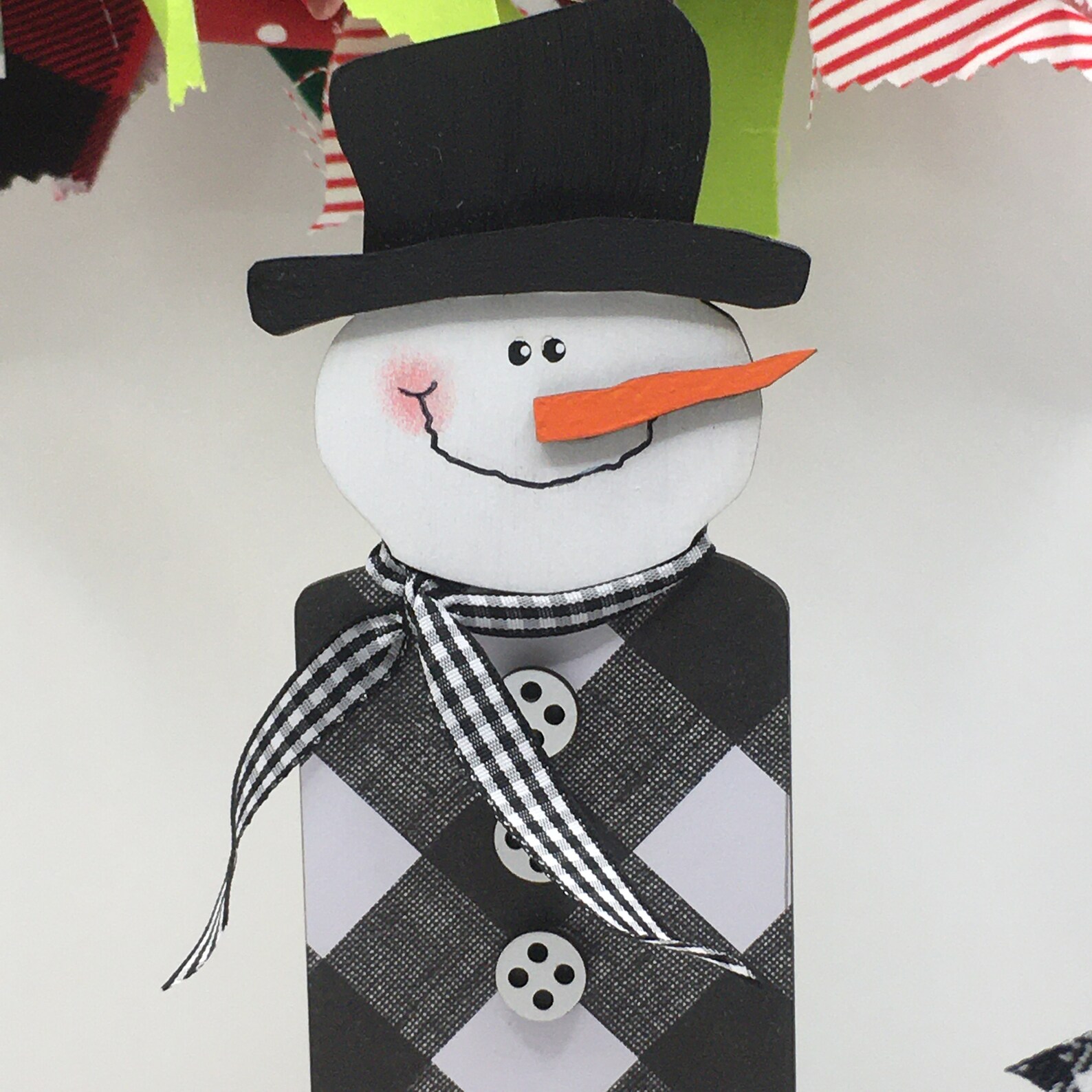 Farmhouse Snowman Standing Decoration - Etsy