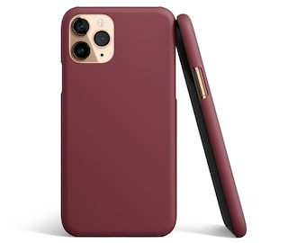 Dark Red Phone Case - Etsy