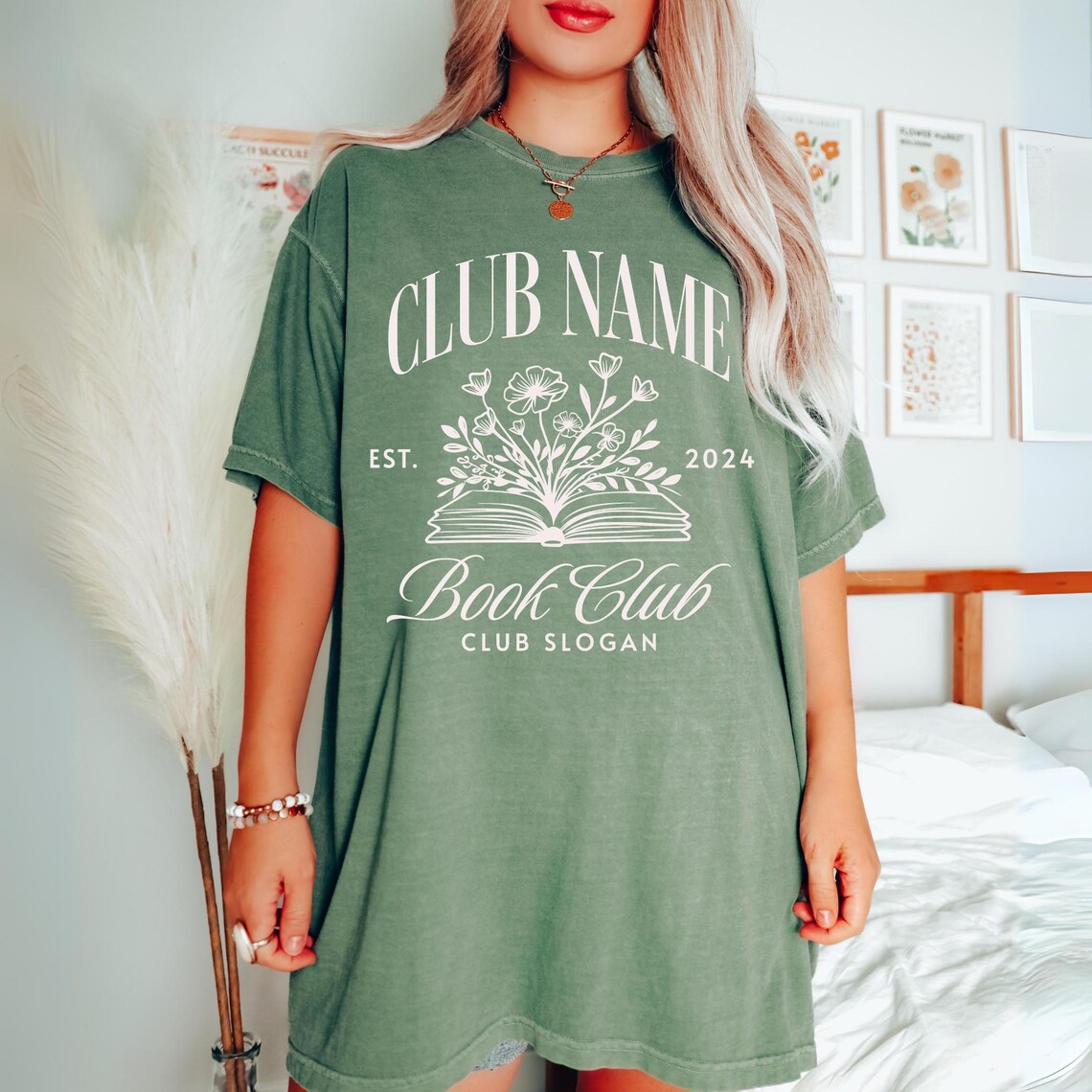 Custom Book Club T-shirt: Comfort Colors Personalized Reading Gifts - Etsy