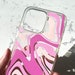 Pink Swirl Phone Case Clear Case With Design Trendy Phone - Etsy