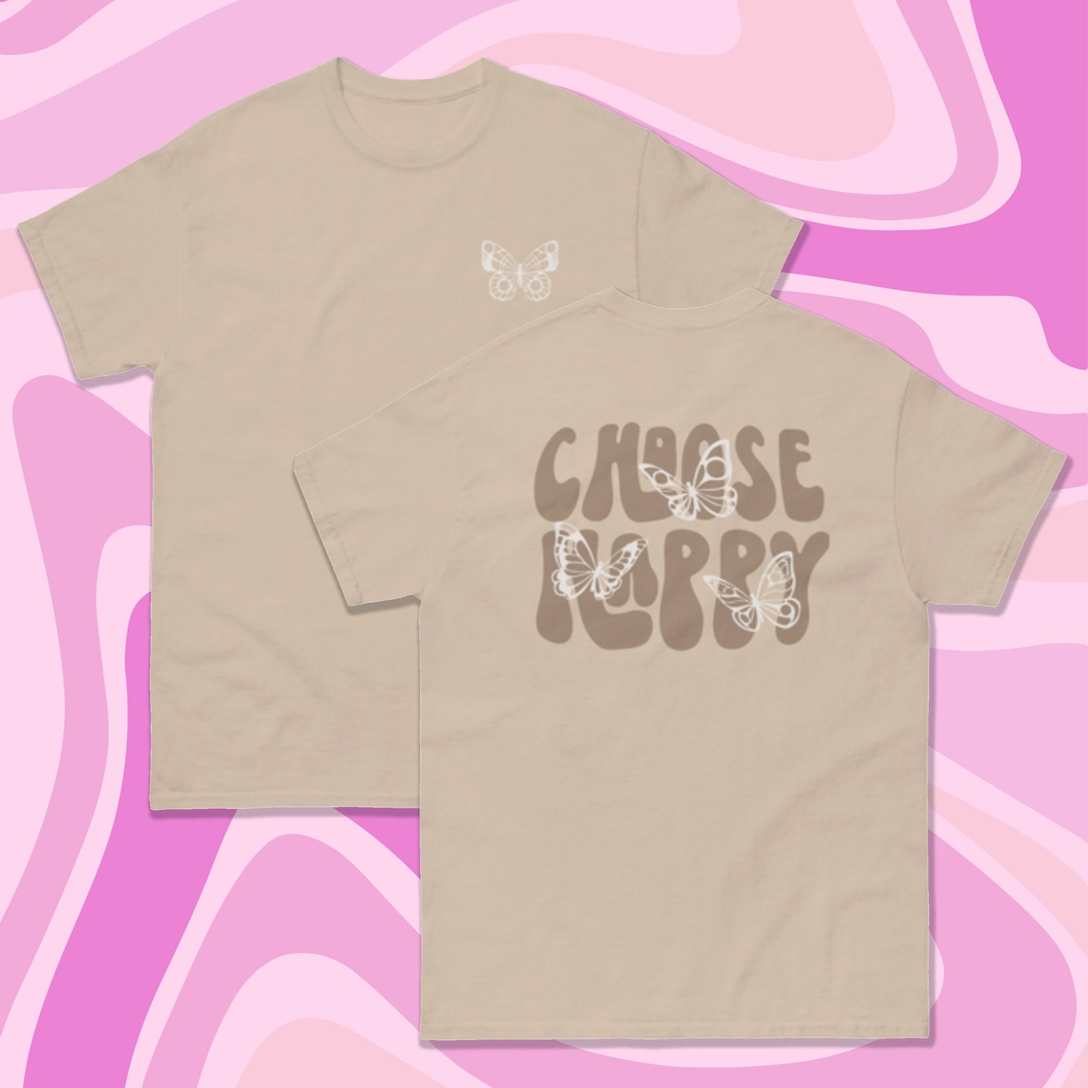 Choose Happy Y2K Butterfly Happiness Teaching Shirt Trendy - Etsy