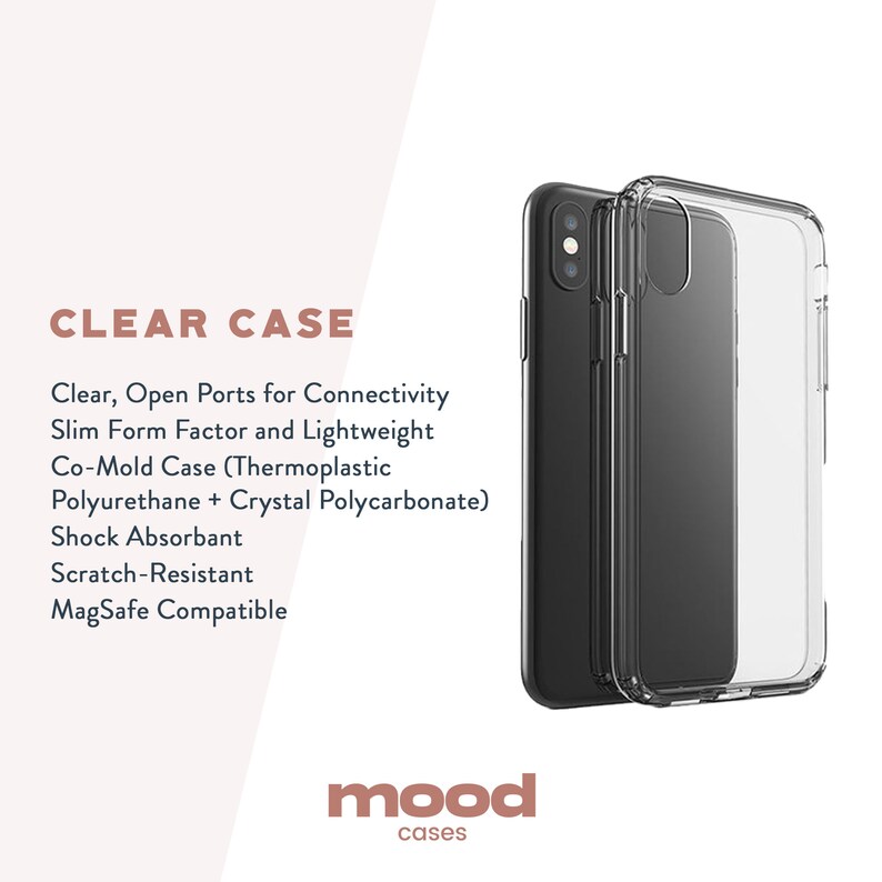 Pink Swirl Phone Case Clear Case With Design Trendy Phone - Etsy