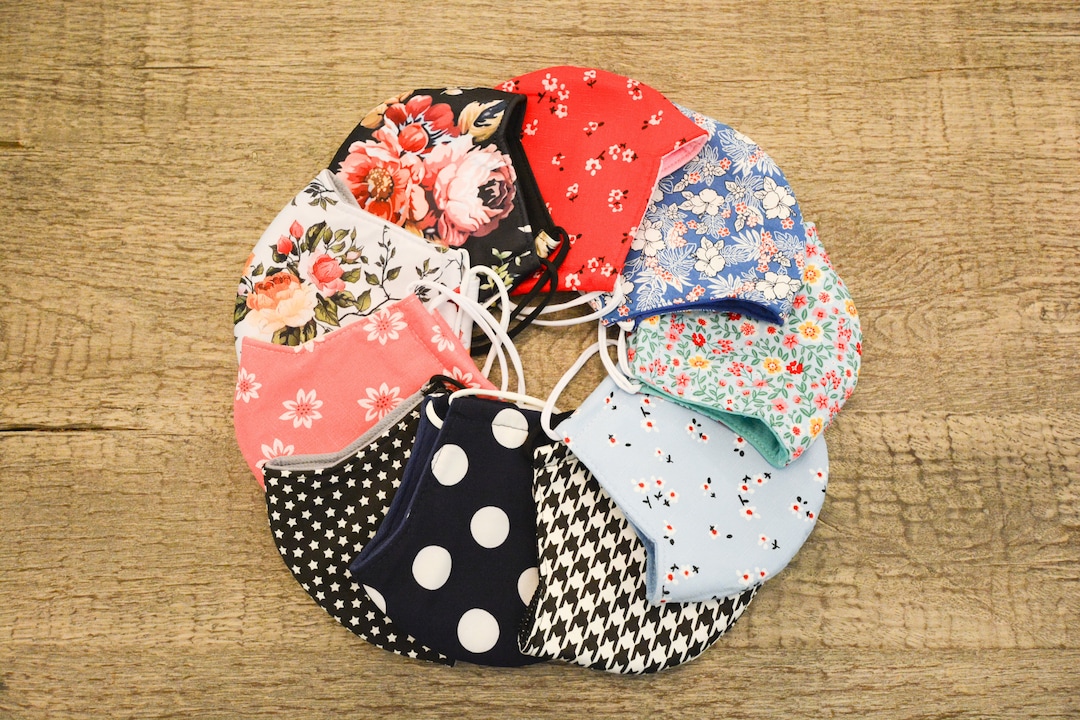 4 Layer Masks (floral, Patterned, Sports Inspired and More) - Etsy