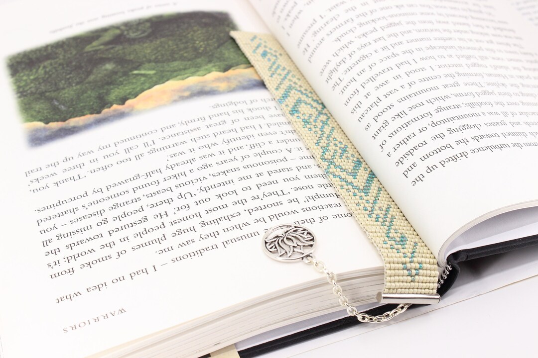 Bead Weaving Bookmark, Antique Style Handmade Beaded Bookmark, Unique ...