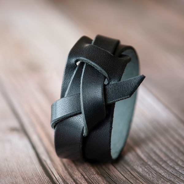 Leather Cuff Bracelet - Etsy