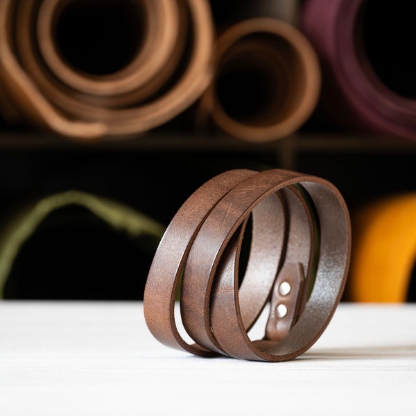 Leather Bracelet Women Handmade - Etsy