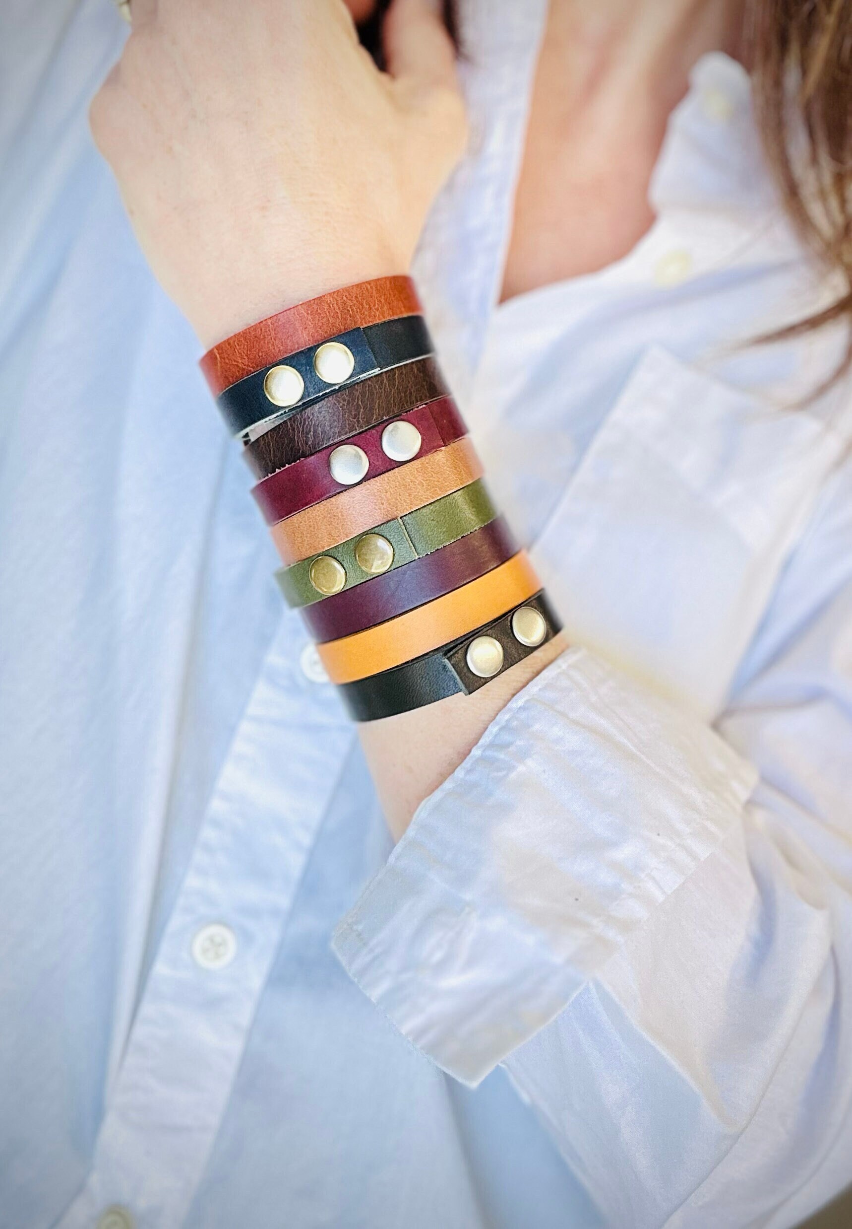 Custom Leather Bracelet: Handmade Personalized Quote Bracelet - Etsy