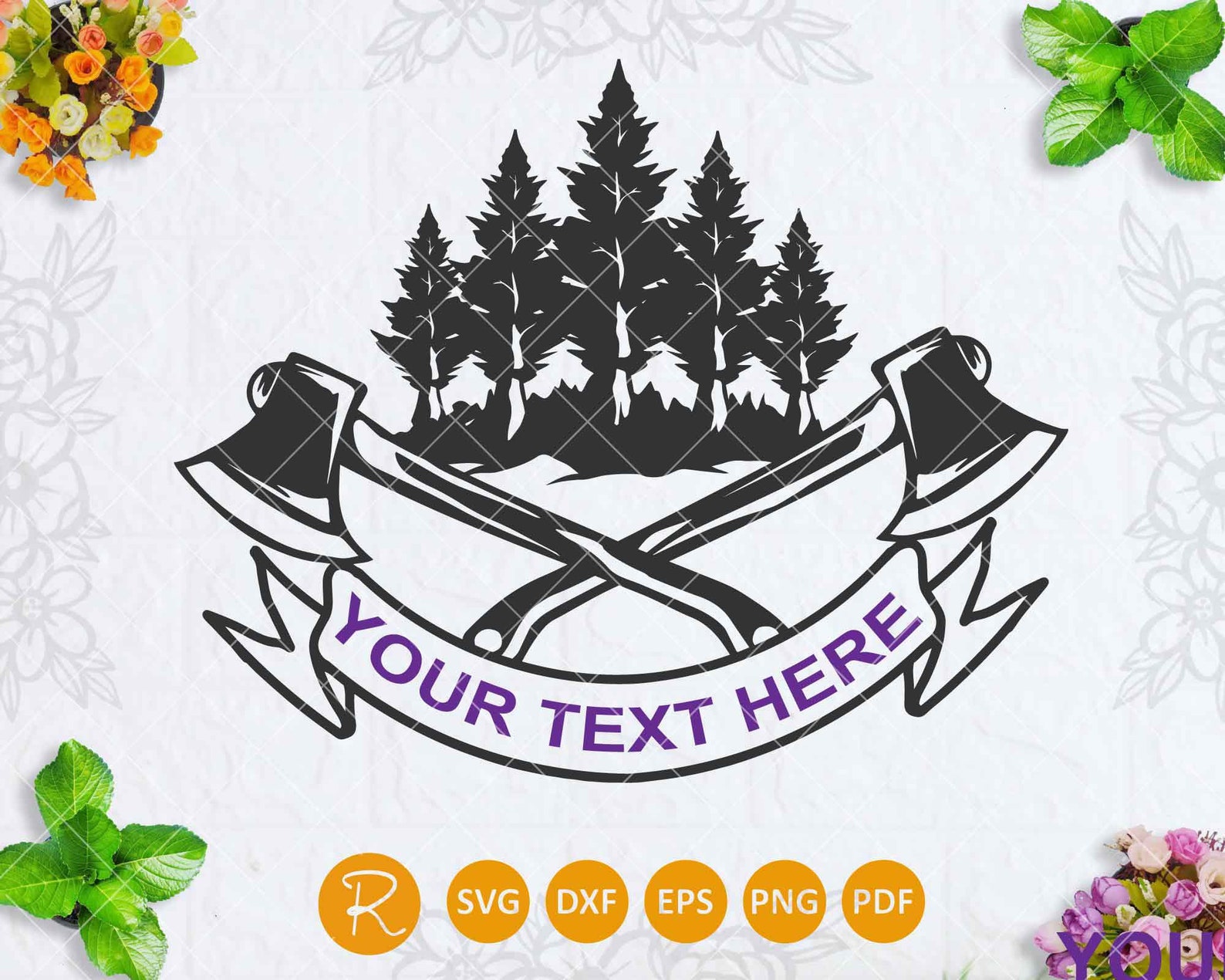 Woods logger banner svg logging wood svg logging man svg | Etsy