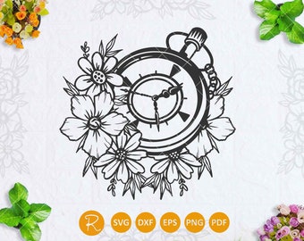 Pocket Watch Svg | Etsy