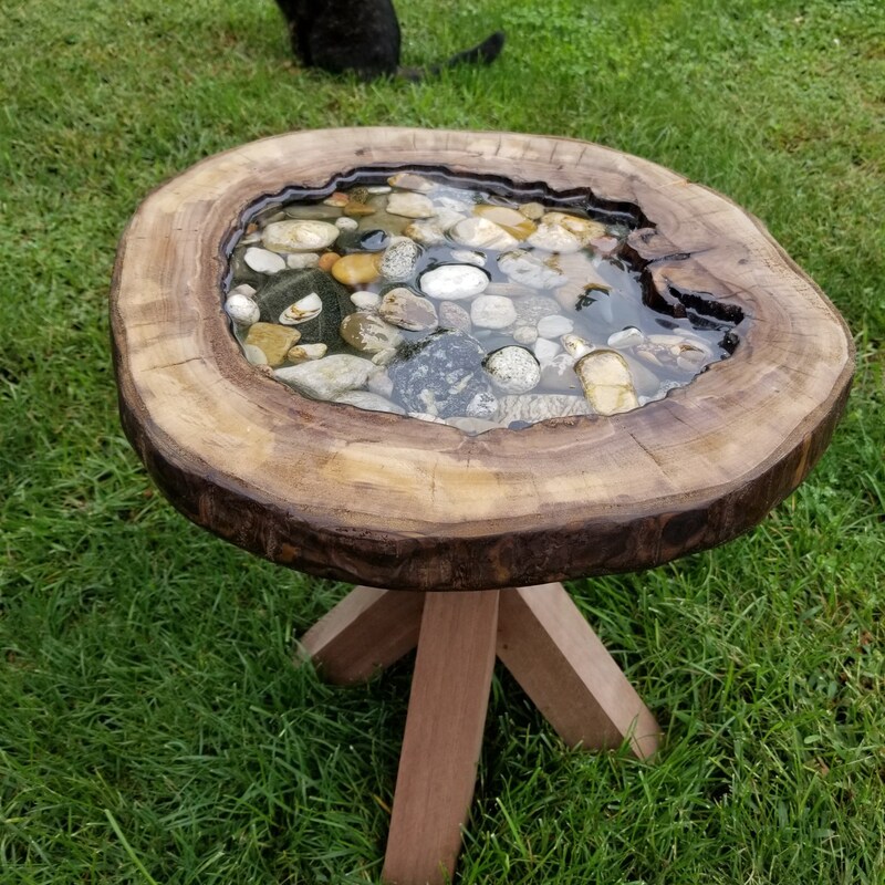 Log End Table - Etsy