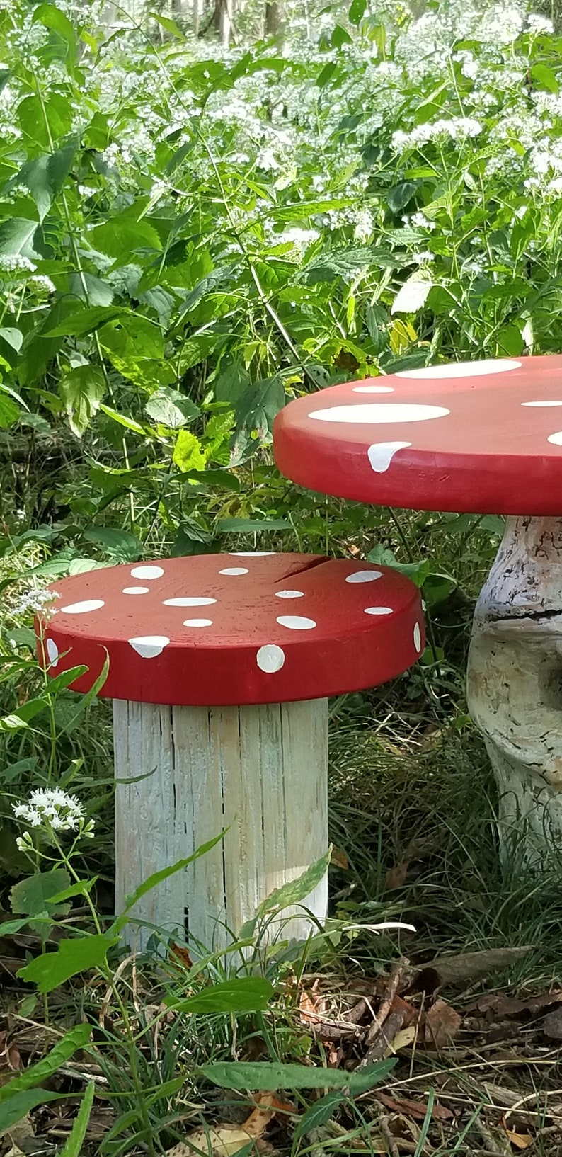 Children's Mushroom Table and Chairstea Party Table and - Etsy