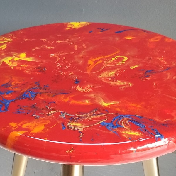 Painted Side Table - Etsy