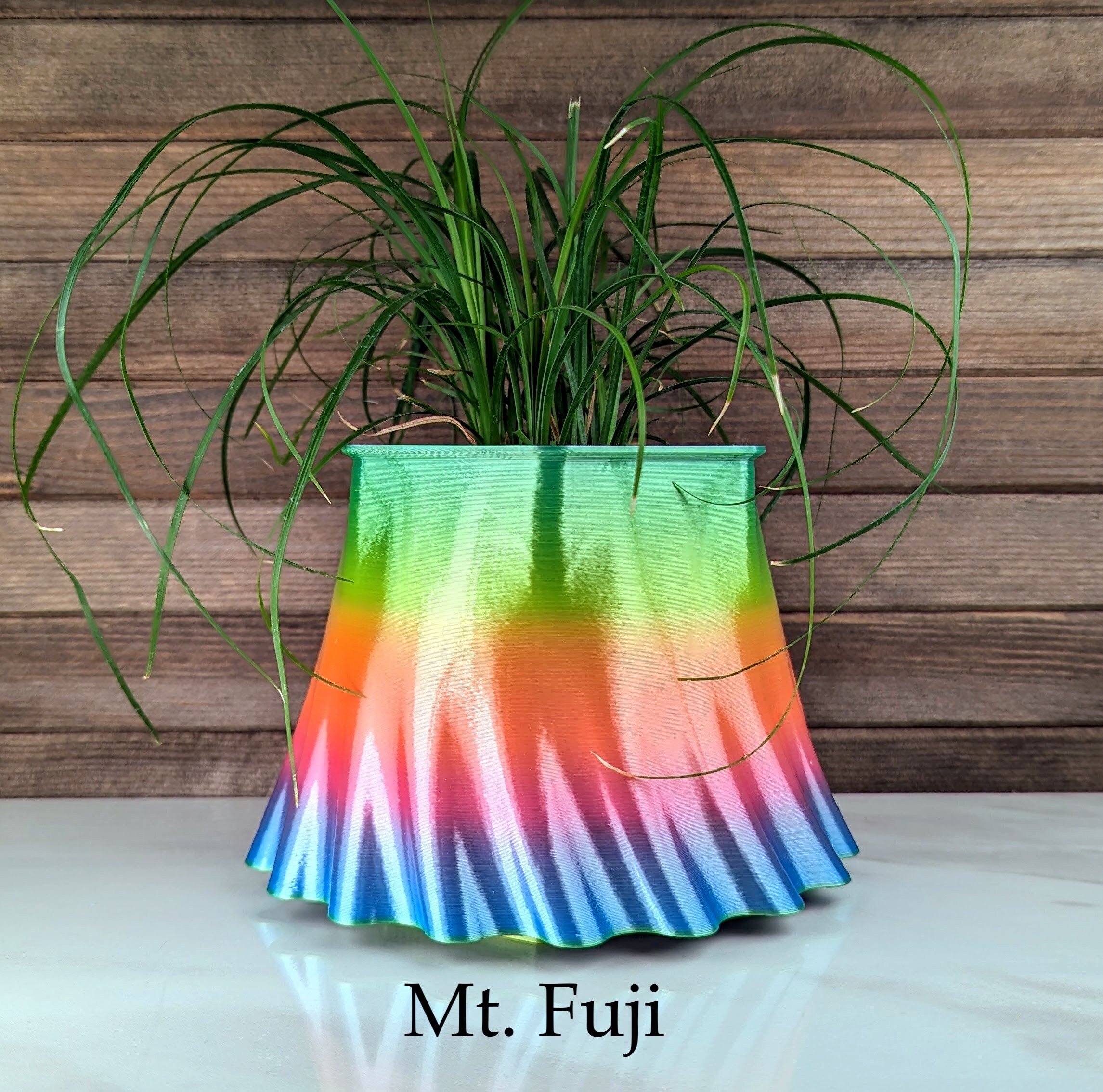 Floating Volcano Planter With Drainage | Modern 3D Printed Indoor Pot ...