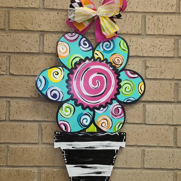 Flower Door Hanger - Etsy