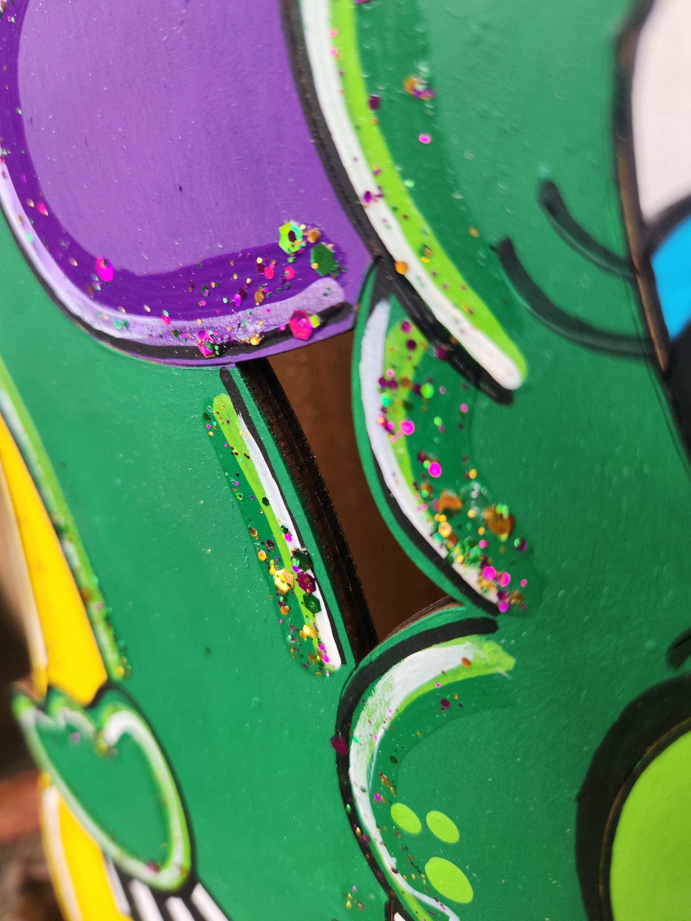 King Cake Door Hanger | Mardi Gras Sign | Mardi Gras Door | Mardi Gras ...