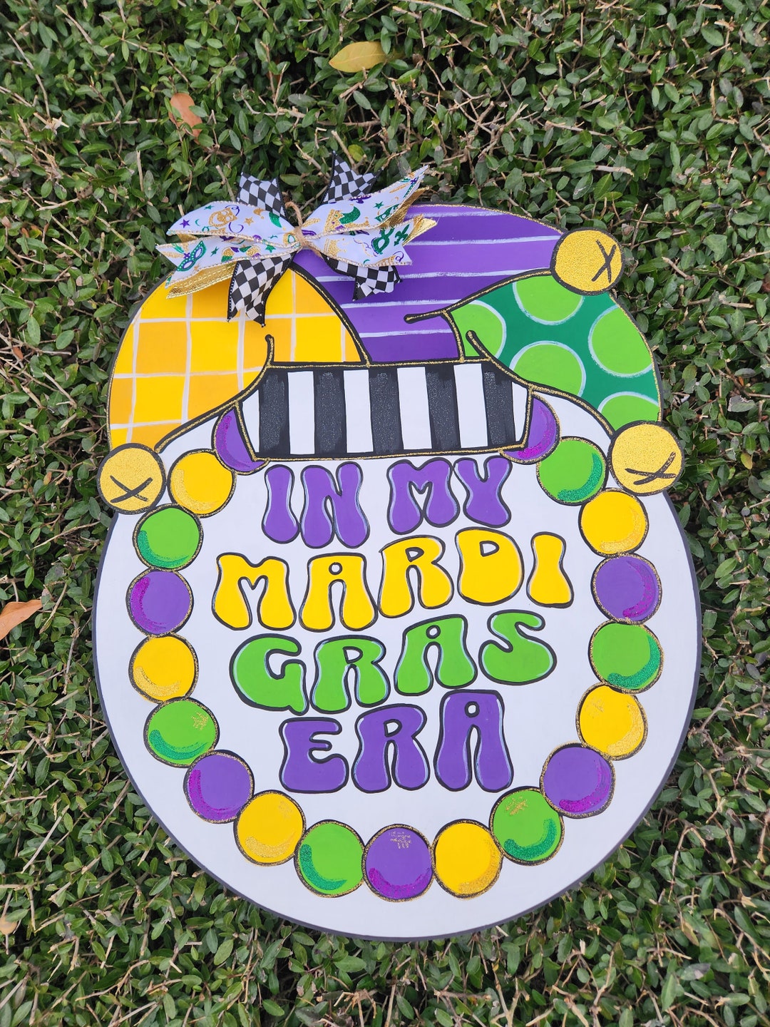 Swiftie Door Hanger Mardi Gras Sign Mardi Gras Door Mardi Gras Wreath ...
