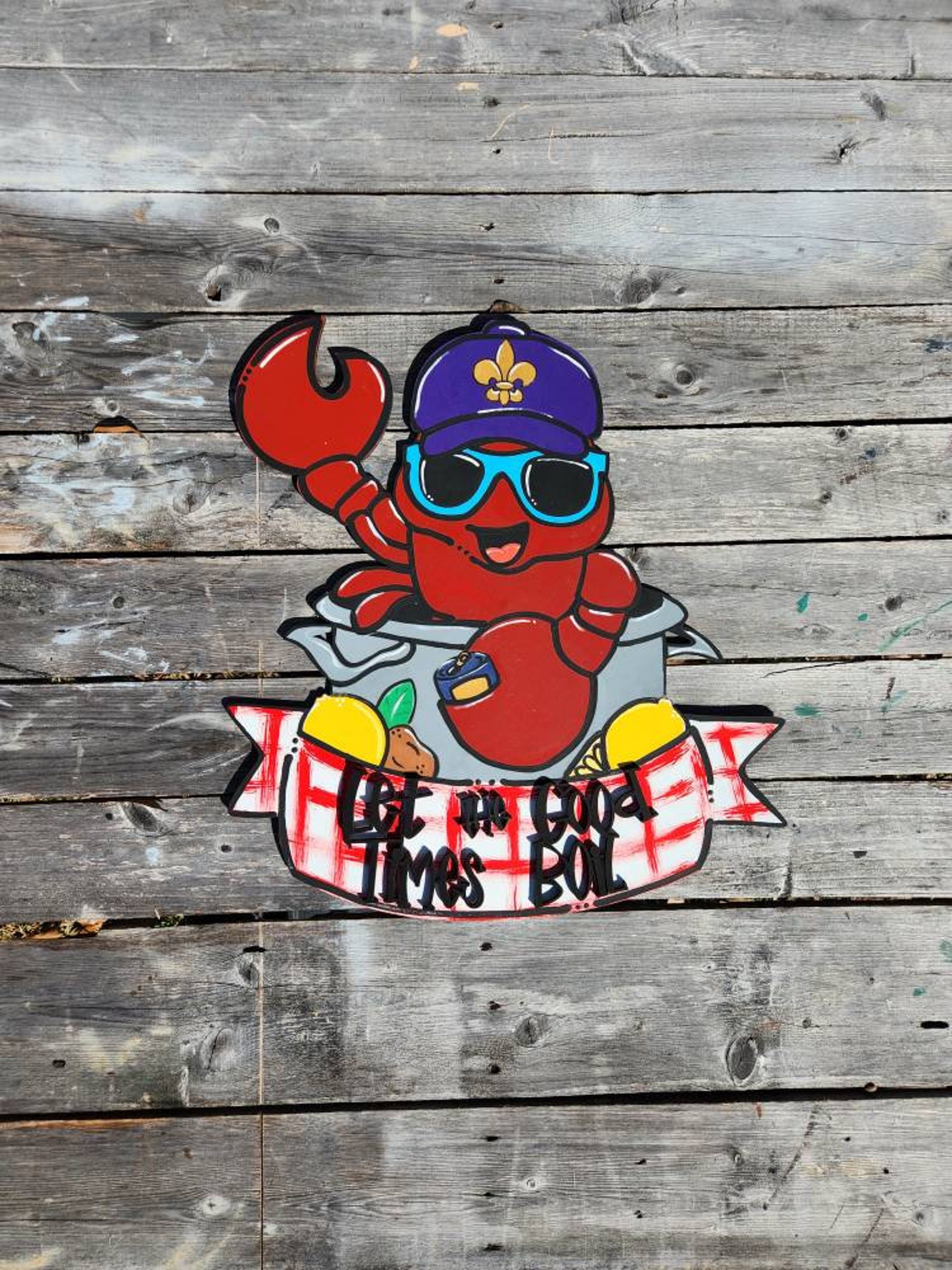 Crawfish Pot Door Hanger Crawfish Door Hanger Crawfish - Etsy