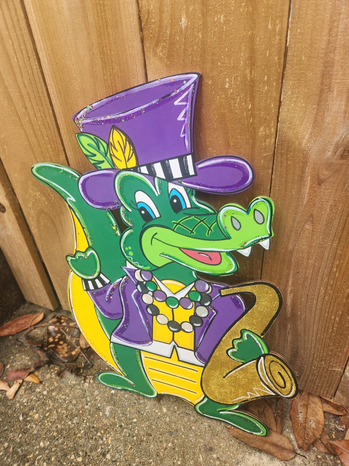 King Cake Door Hanger | Mardi Gras Sign | Mardi Gras Door | Mardi Gras ...
