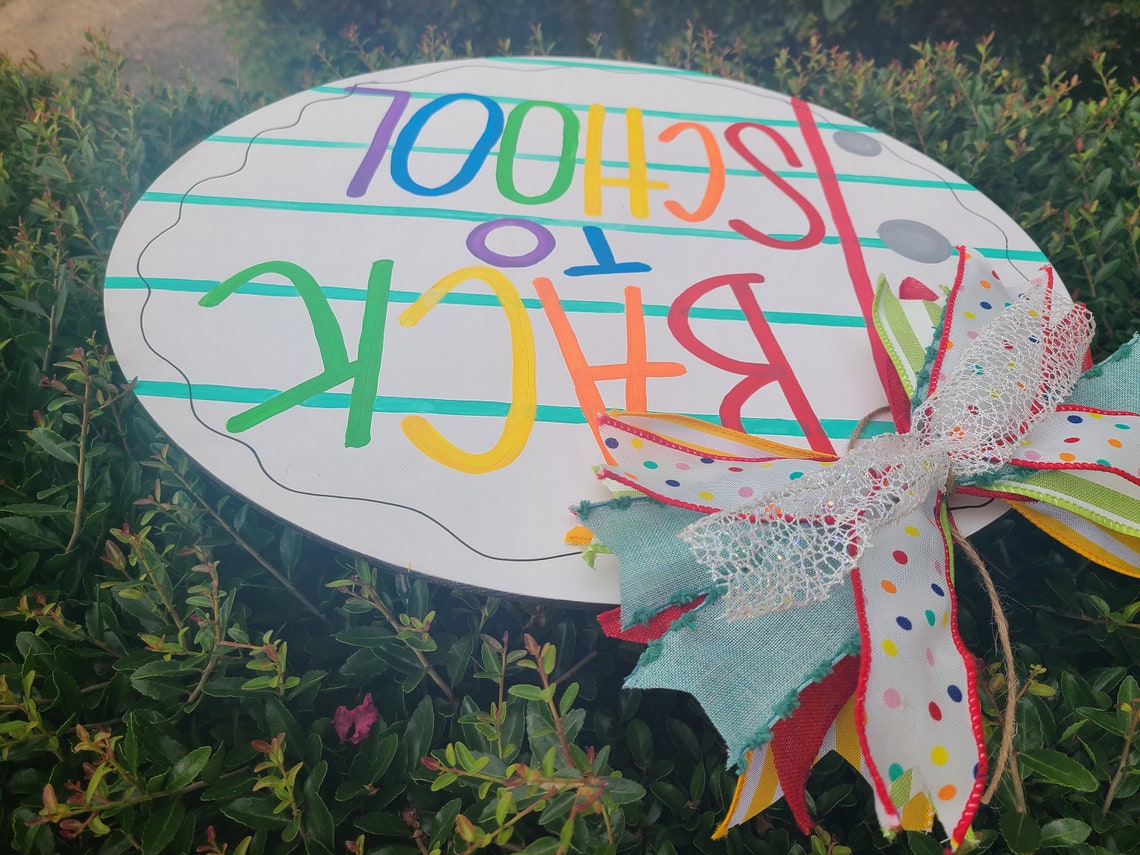 Back to School Door Hanger Classroom Door Hanger Teacher - Etsy