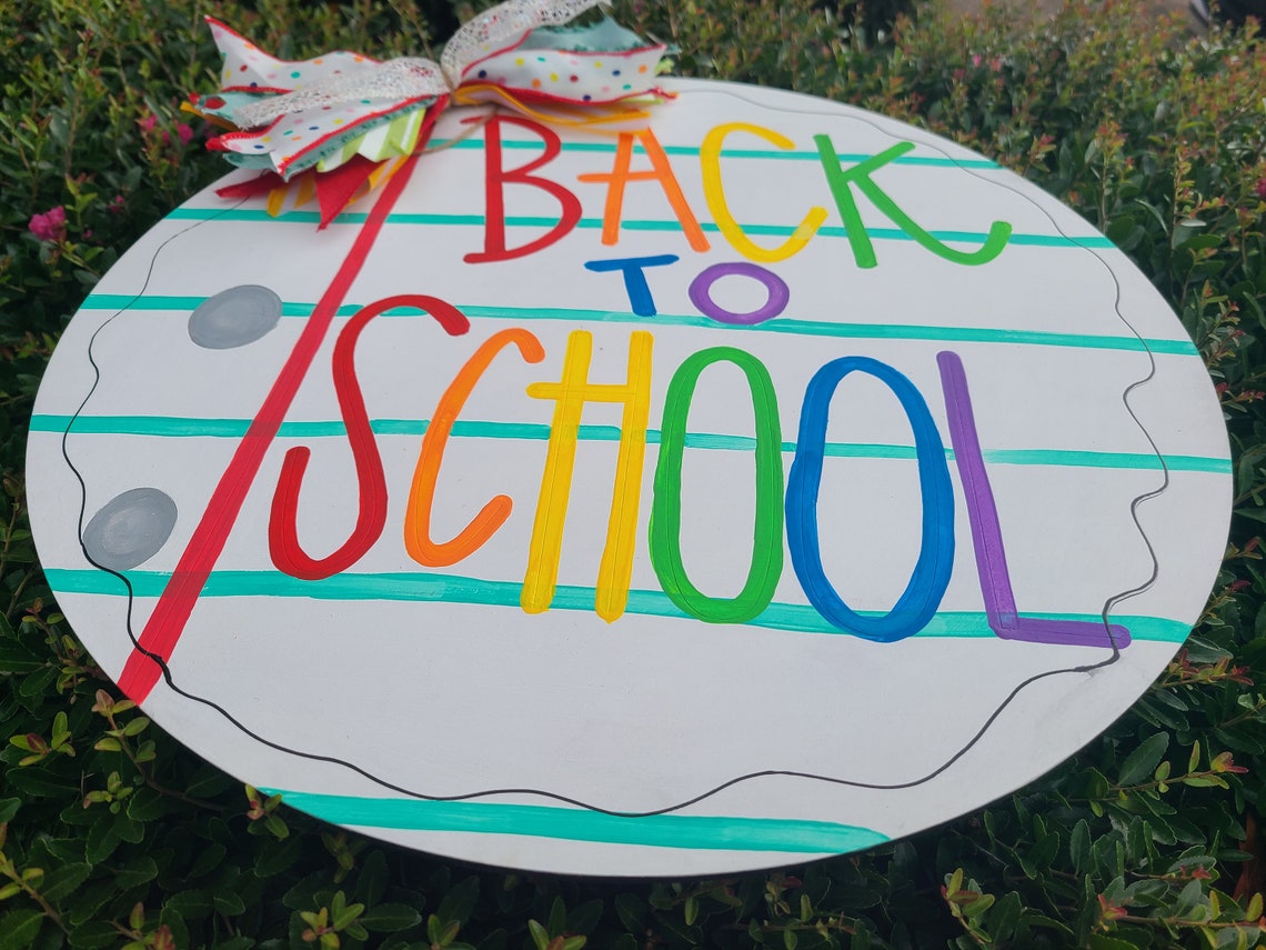 Back to School Door Hanger Classroom Door Hanger Teacher - Etsy