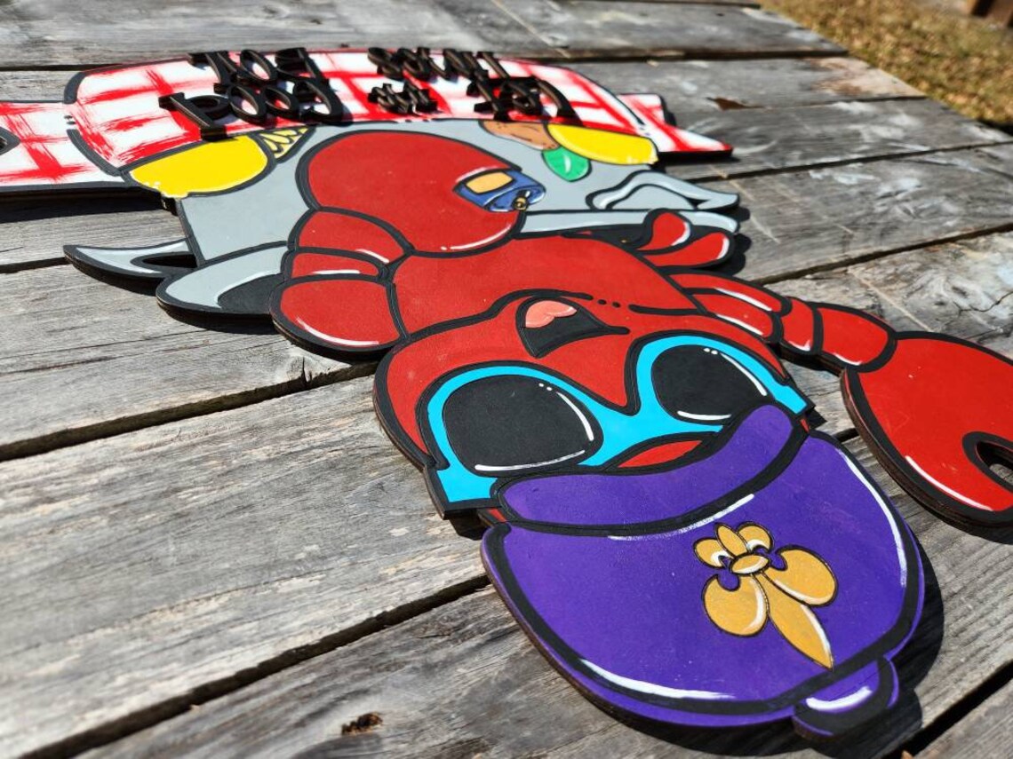 Crawfish Pot Door Hanger Crawfish Door Hanger Crawfish - Etsy