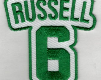 Bill Russell Jersey Patch NBA Basketball Memorial 11 Clovers - Etsy
