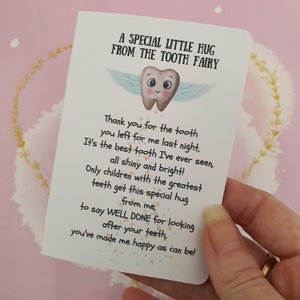 Tooth Fairy Hug: Keepsake Charm, Lost Tooth Gift - Etsy UK