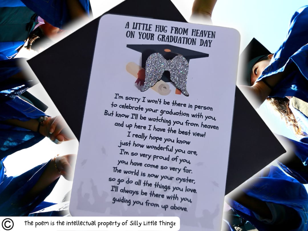 Graduation Pocket Hug: 'hug From Heaven' Poem, Keepsake Gift - Etsy