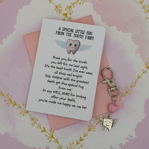 Tooth Fairy Hug: Keepsake Charm, Lost Tooth Gift - Etsy