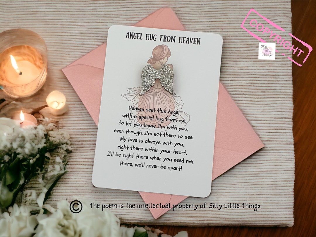 Angel Pocket Hug Token: Bereavement Gift, Condolences Keepsake - Etsy