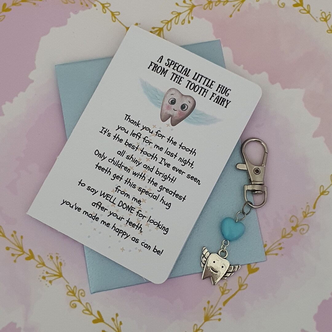Tooth Fairy Hug: Keepsake Charm, Lost Tooth Gift - Etsy