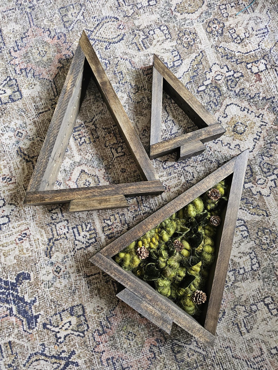 Wooden Christmas Tree, Wood Pine Tree, Christmas Tree Weaving Frame ...