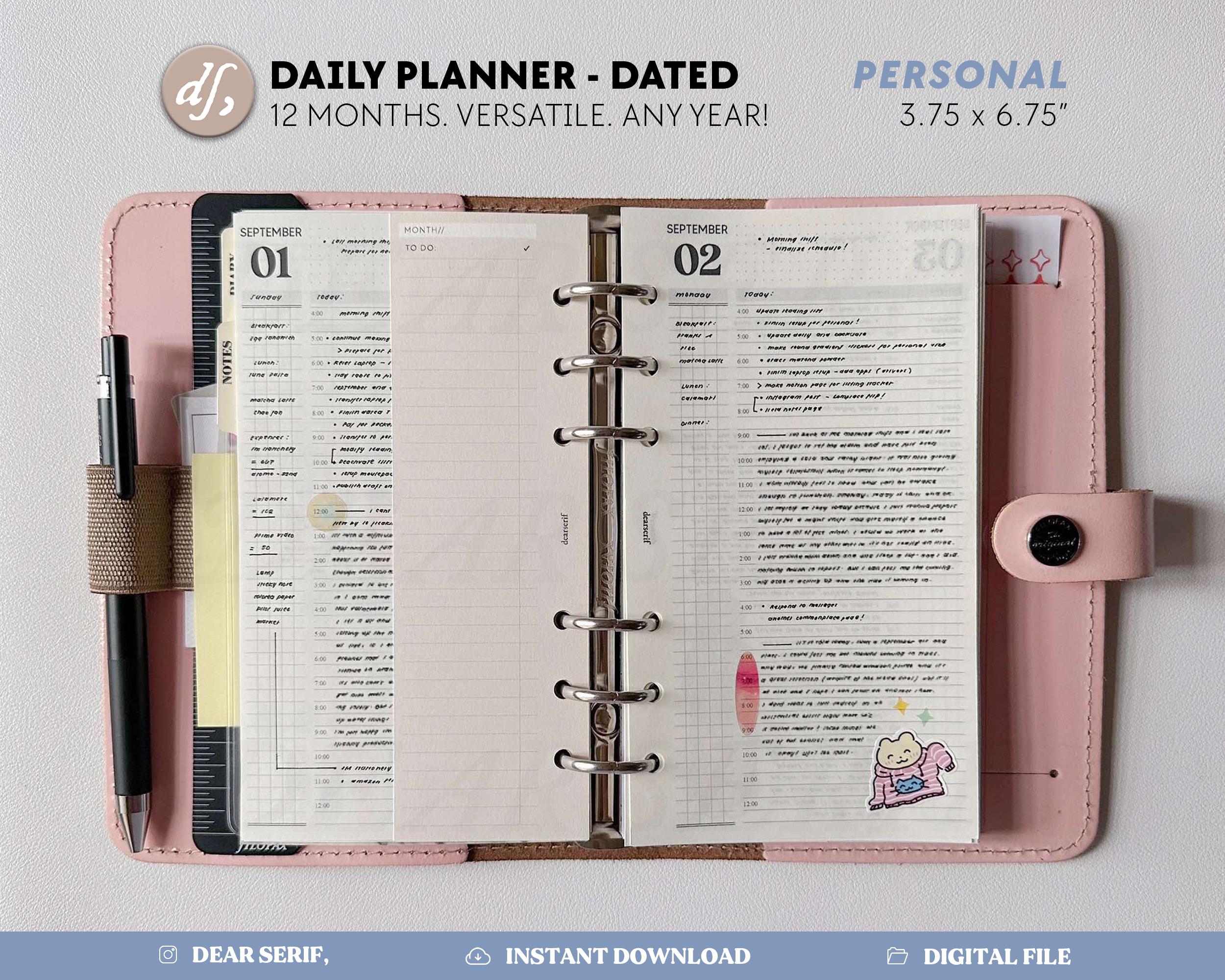 DS Personal 2025 Daily, One Day per Page, 1D1P Any Year, Personal ...