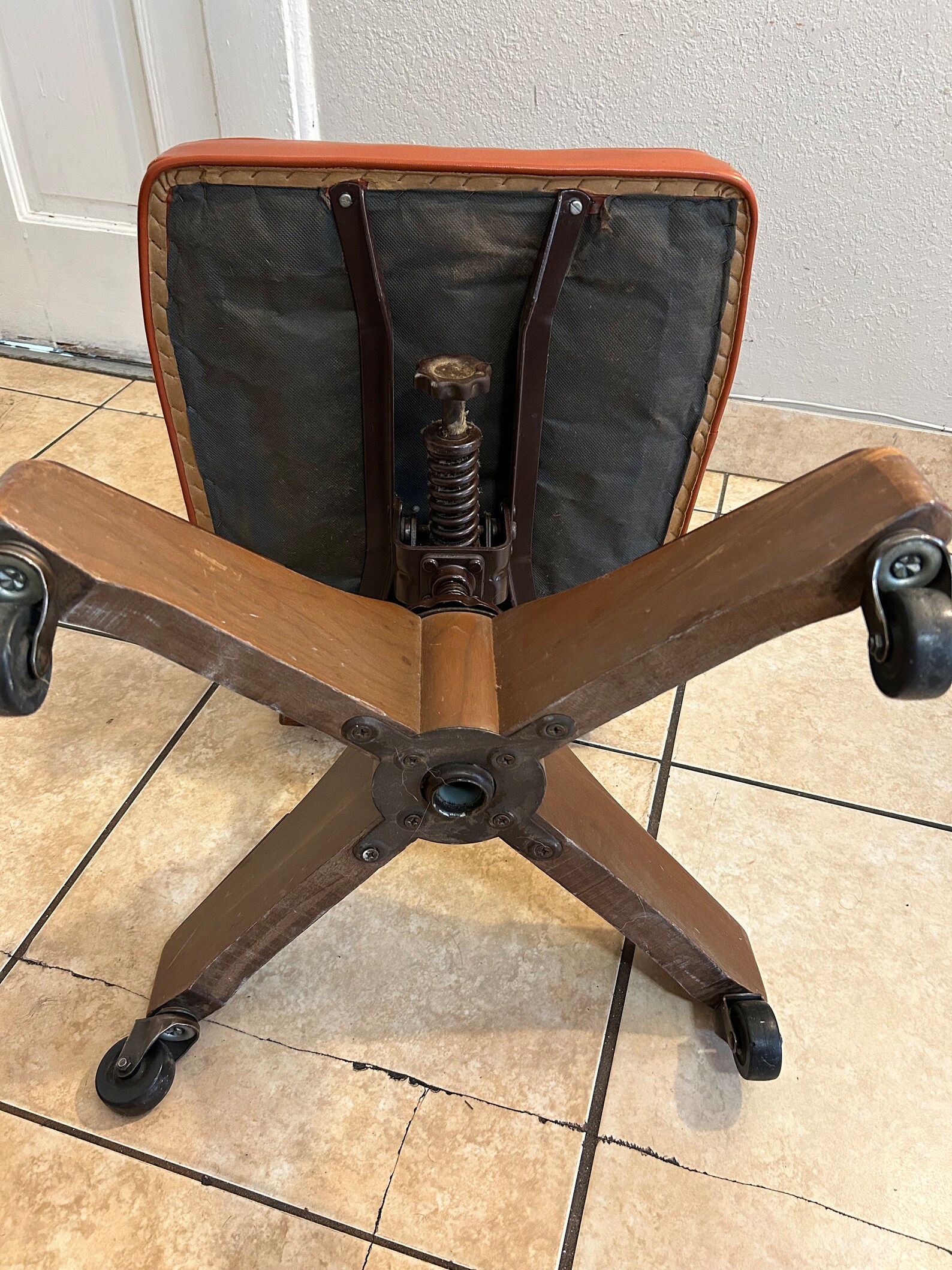 Vintage Sturgis Posture Chair Co Rolling Secretary Stenographer Office ...