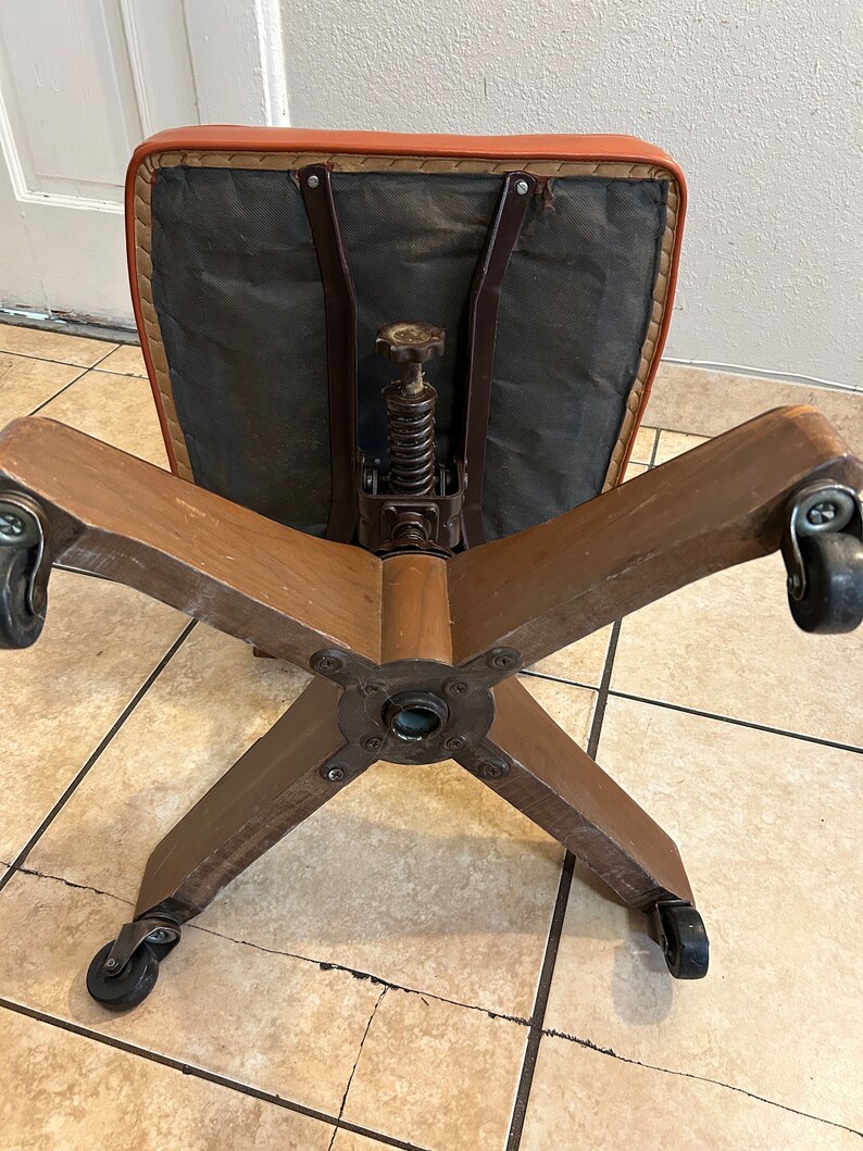 Vintage Sturgis Posture Chair Co Rolling Secretary Stenographer Office ...