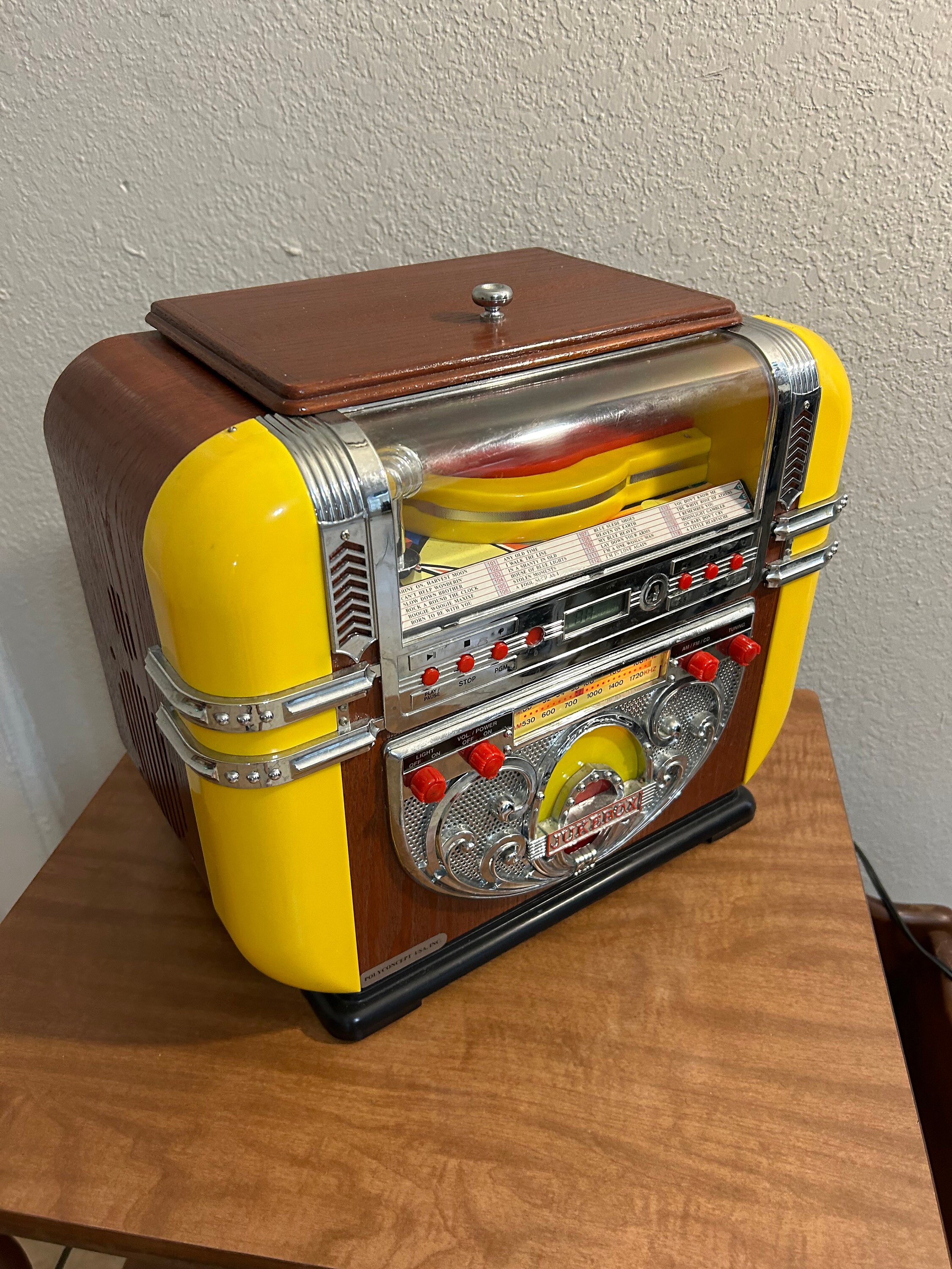 Vintage Polyconcept USA AM/FM Radio Jukebox - Etsy