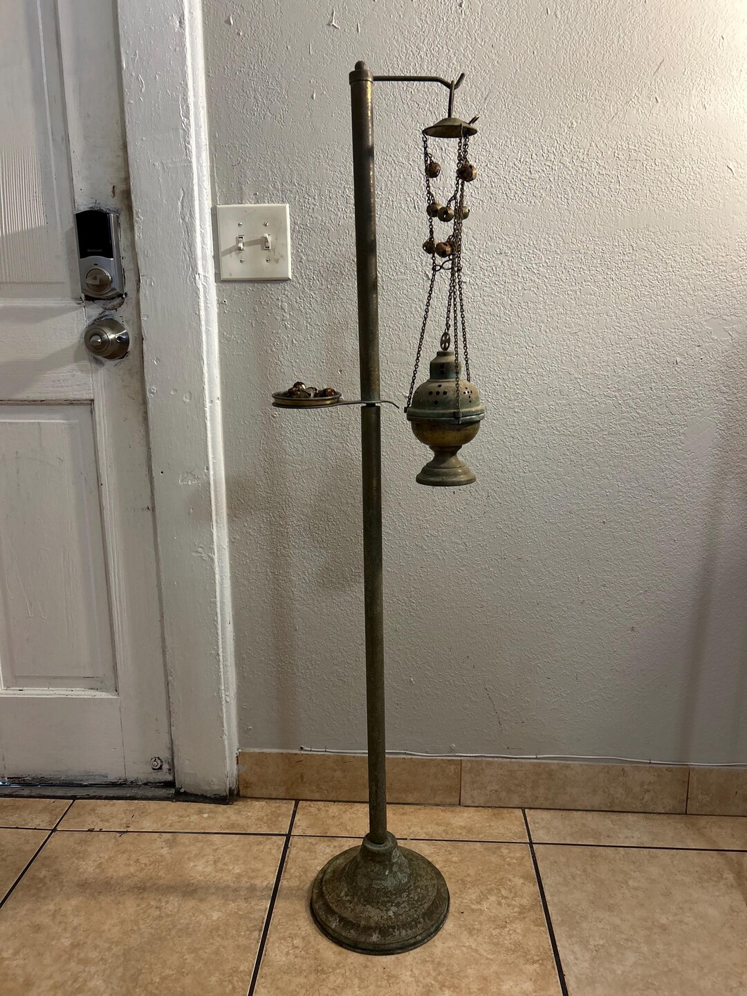 Antique 1950s Censer Stand With Censer, - Etsy