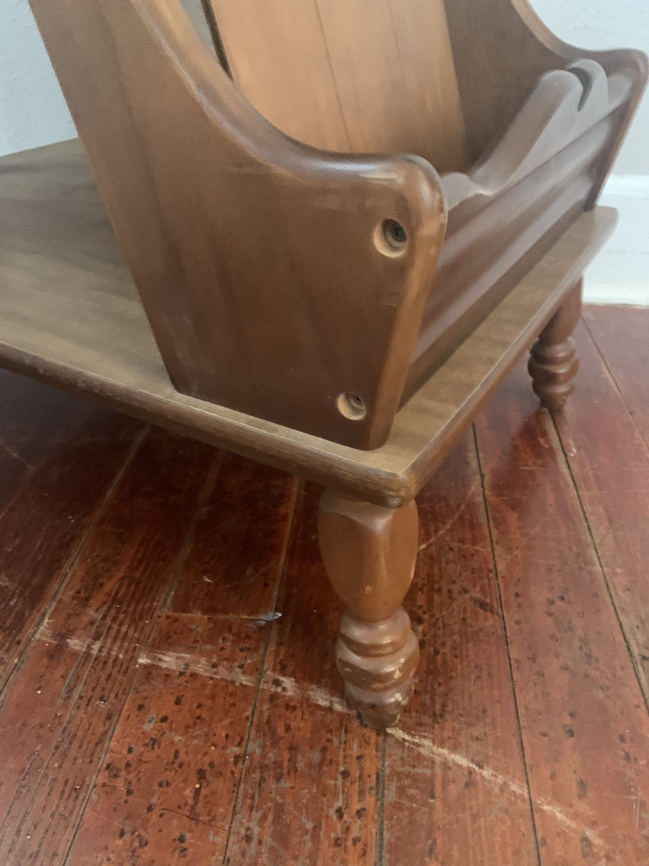 Vintage Magazine Rack Table - Etsy