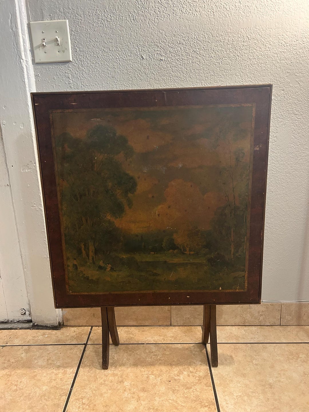 Vintage 1920s Folding Fireplace Screen End Car Table - Etsy