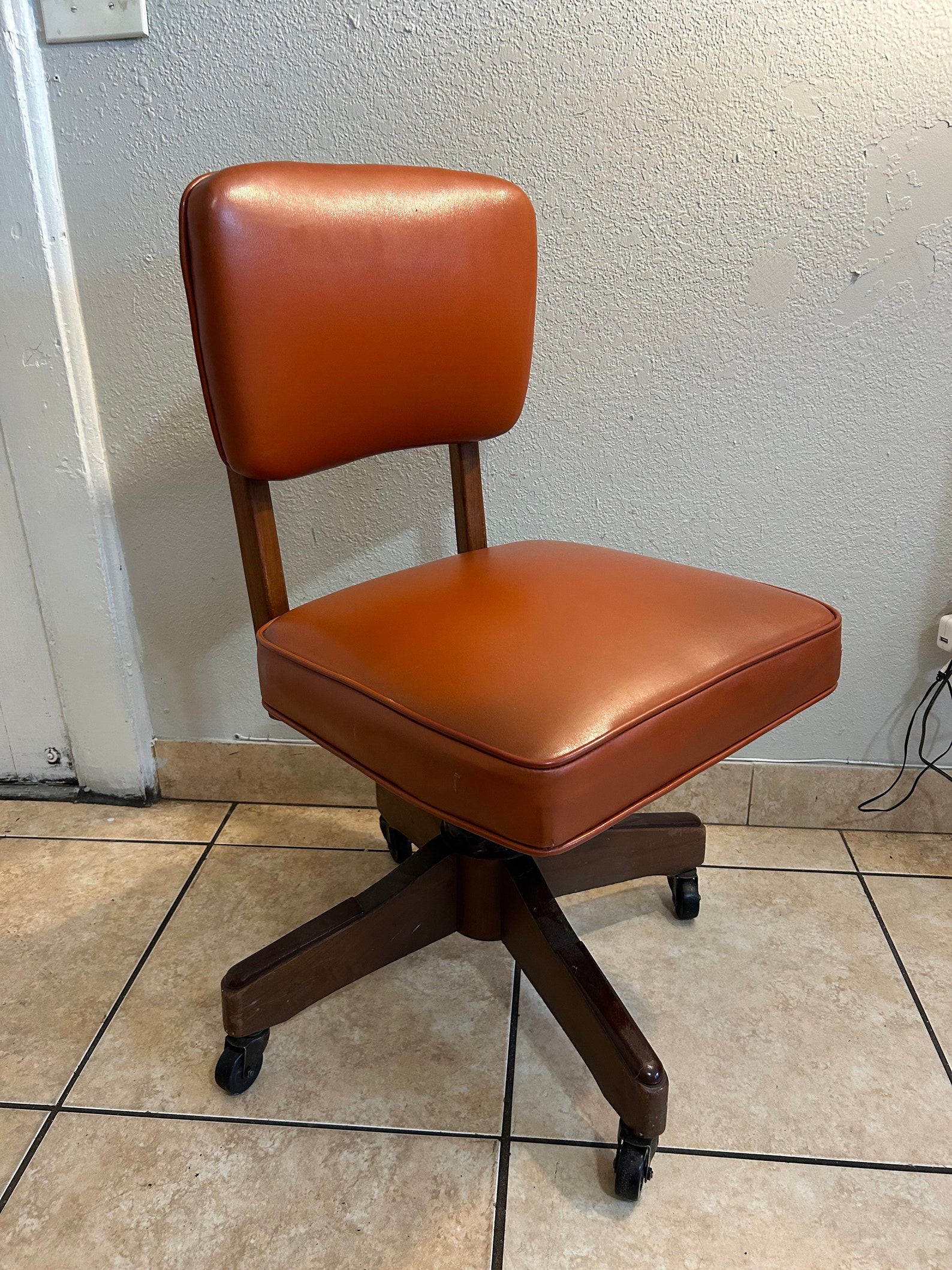 Vintage Sturgis Posture Chair Co Rolling Secretary Stenographer Office ...